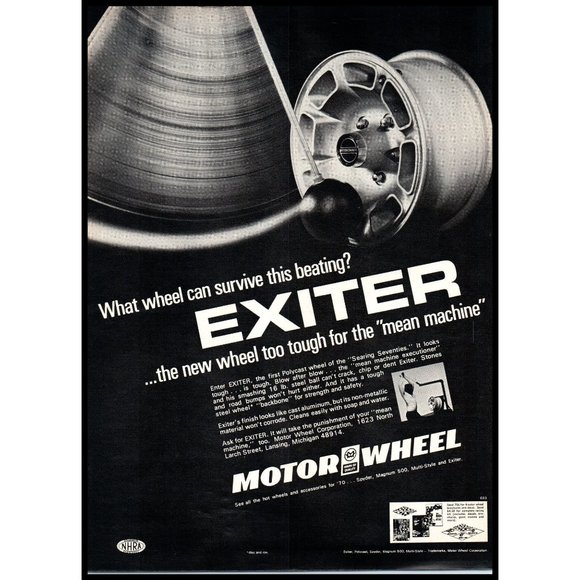 motor Wheel | Art | 97 Motor Wheel Exciter Polycast Vintage Print Ad ...